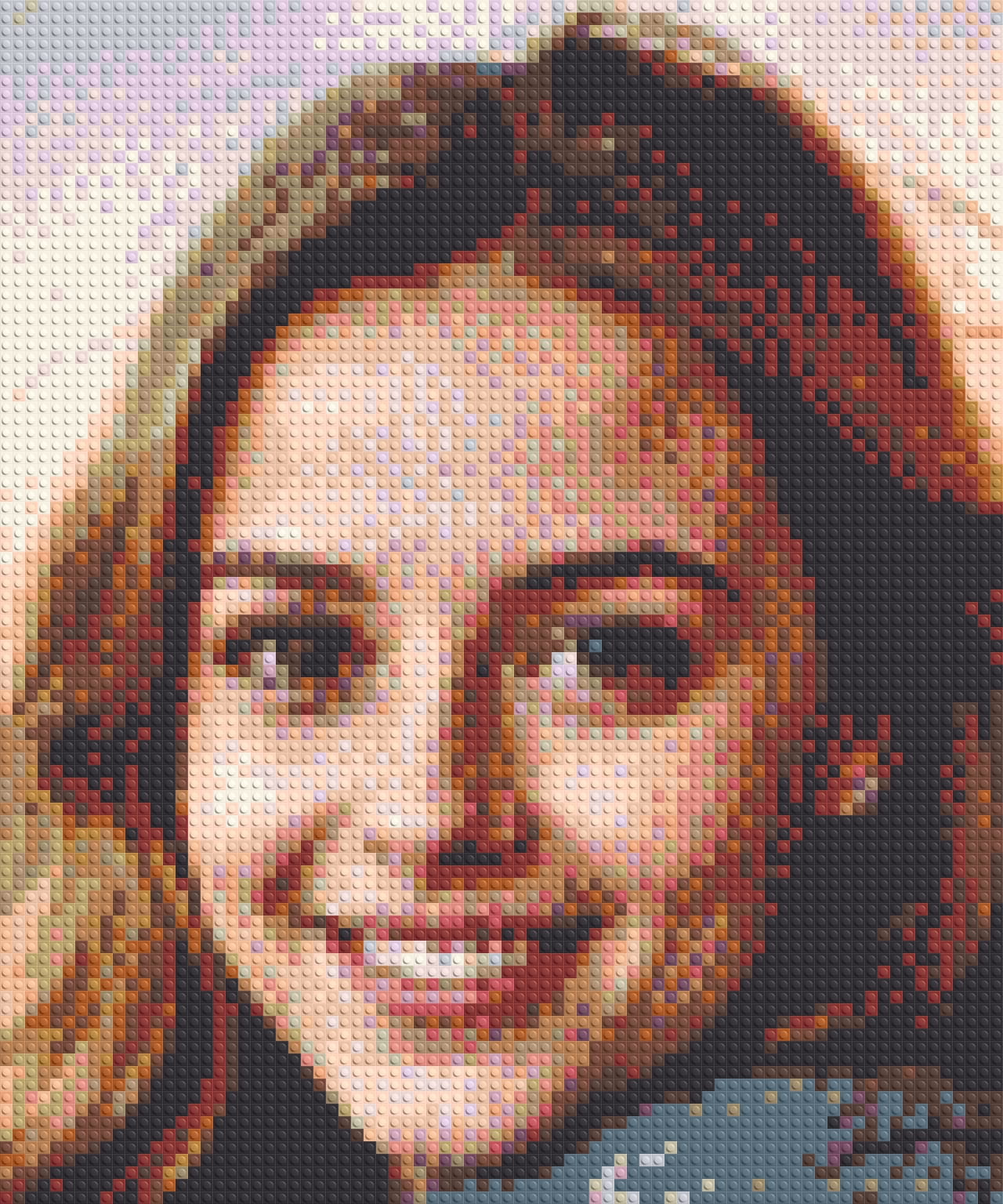 LEGO Self Portrait & Face Portrait Art: Creating Brick Stud Portraits